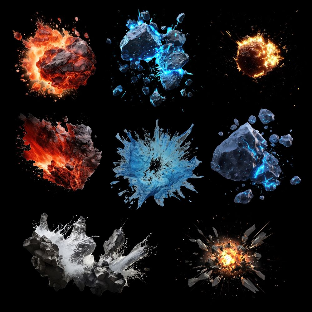 Editable cataclysm effect design element | Premium Editable Design ...