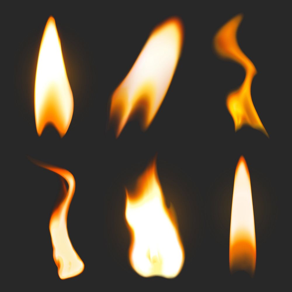 Editable Lighter flame design element | Premium Editable Design - rawpixel