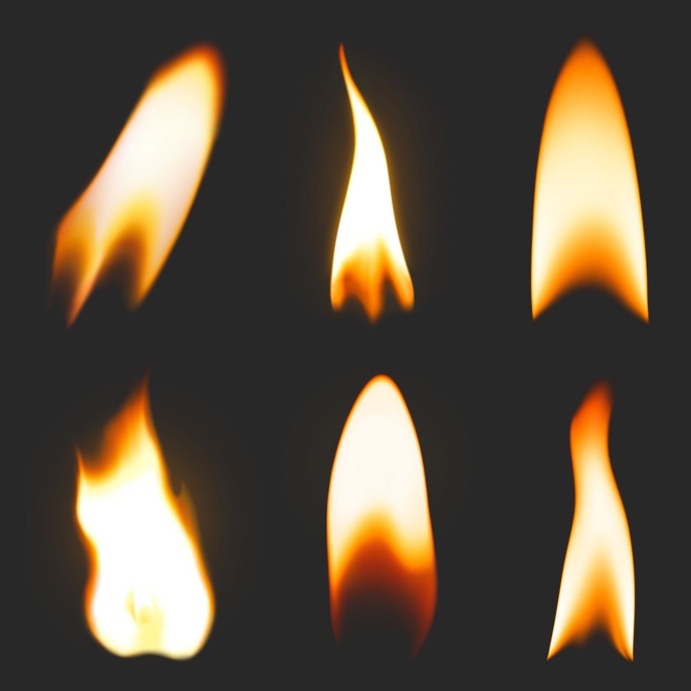 Editable Lighter flame design element | Premium Editable Design - rawpixel