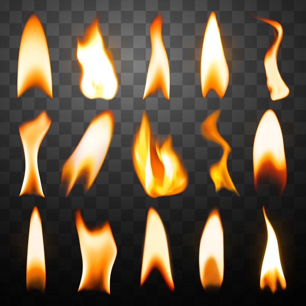 Editable Lighter flame design element | Premium Editable Design - rawpixel