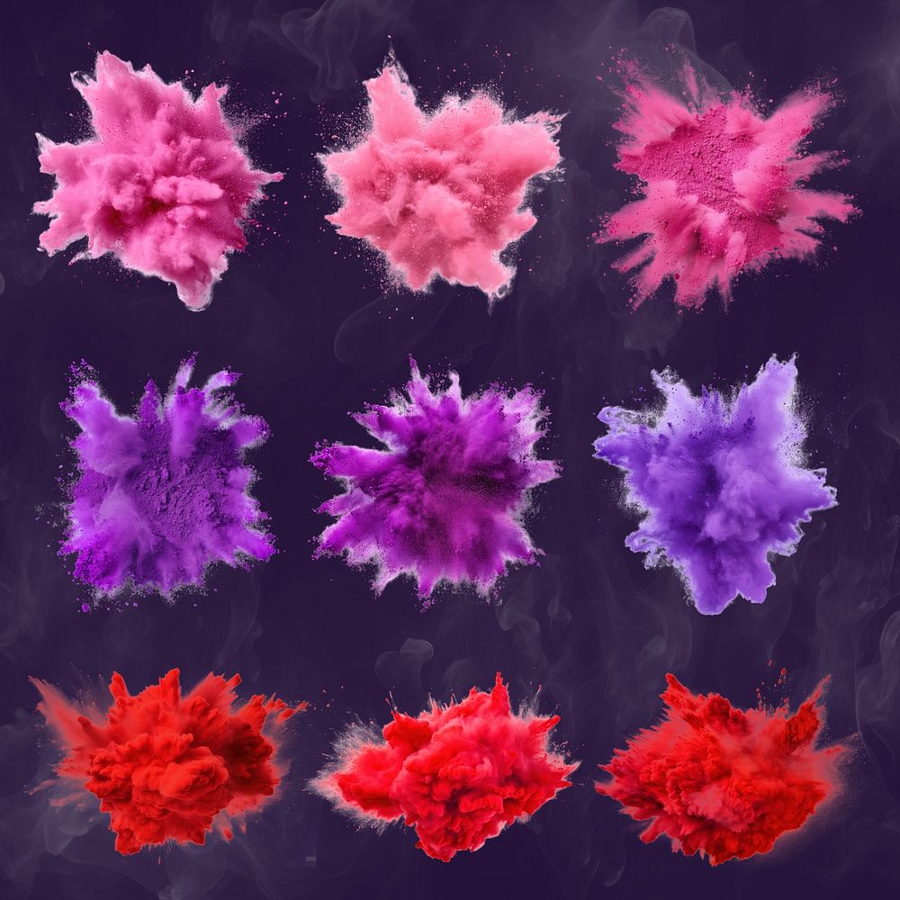 Editable vibrant color explosion design | Premium Editable Design ...