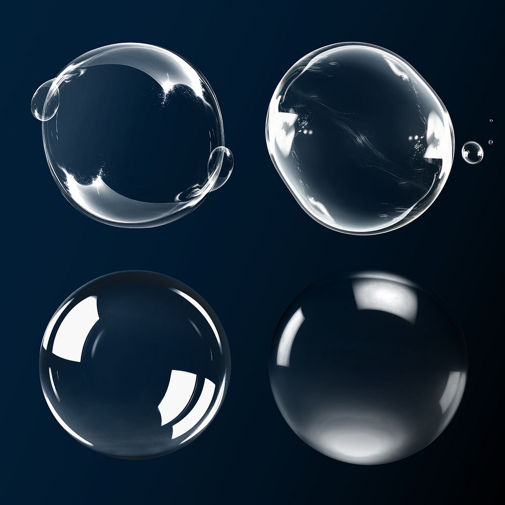 Editable bubble effect design element | Premium Editable Design - rawpixel