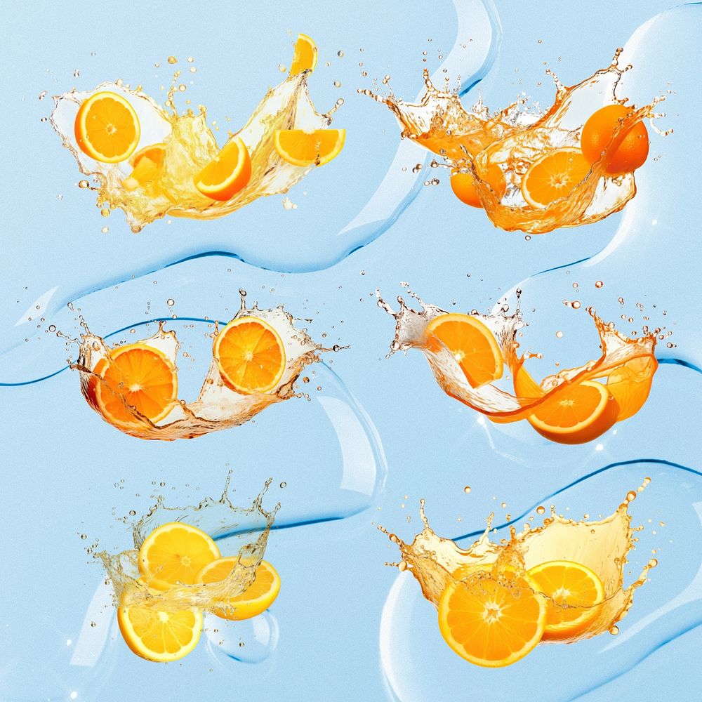 Editable Orange juice splash design | Premium Editable Design - rawpixel