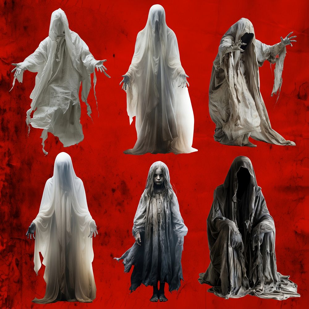 Editable ghost design element set | Premium Editable Design - rawpixel