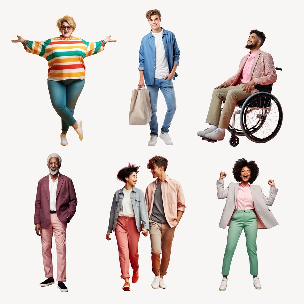 Editable people lifestyle full body | Premium Editable Design - rawpixel