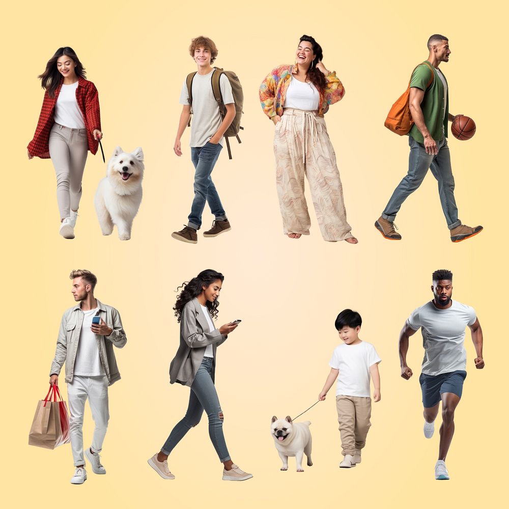 Editable people lifestyle full body | Premium Editable Design - rawpixel