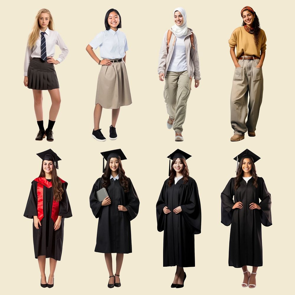 Editable diverse female student design | Premium Editable Design - rawpixel