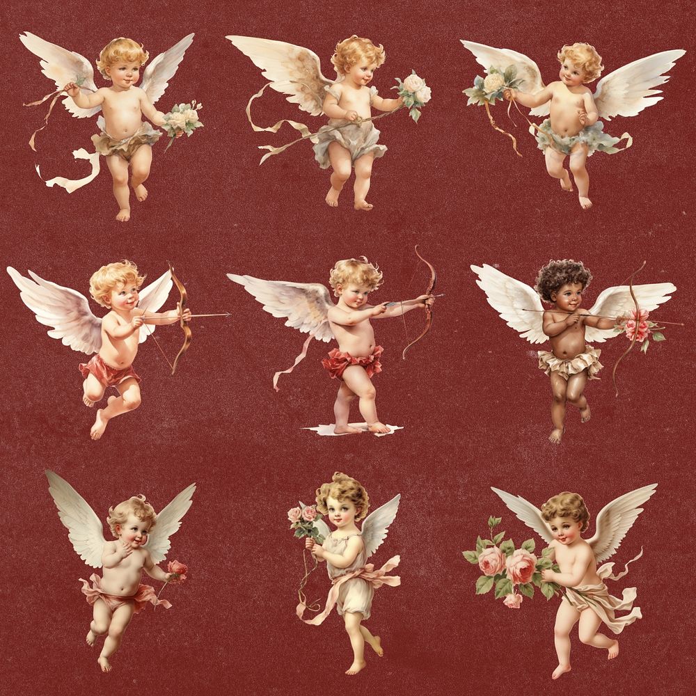 Editable vintage cupid design element | Premium Editable Design - rawpixel