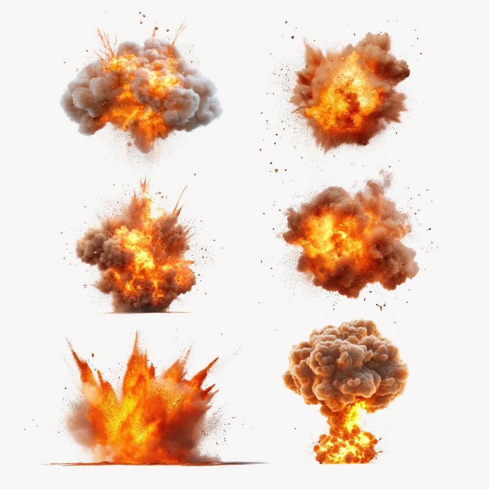 Editable fire explosion design element | Premium Editable Design - rawpixel