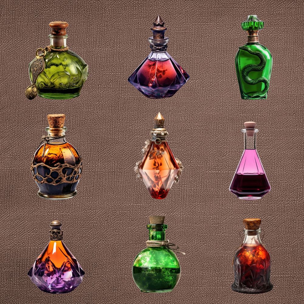 Editable mystical potion bottle design | Premium Editable Design - rawpixel