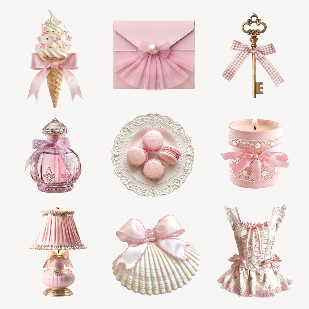 Editable pink coquette design element | Premium Editable Design - rawpixel