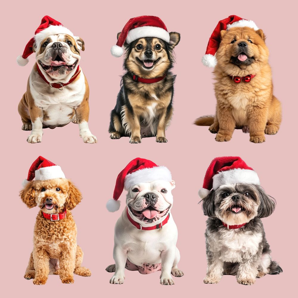Editable Christmas dog design element | Premium Editable Design - rawpixel