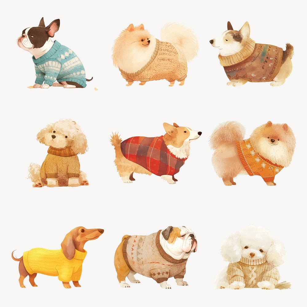 Editable cute dog design element | Premium Editable Design - rawpixel