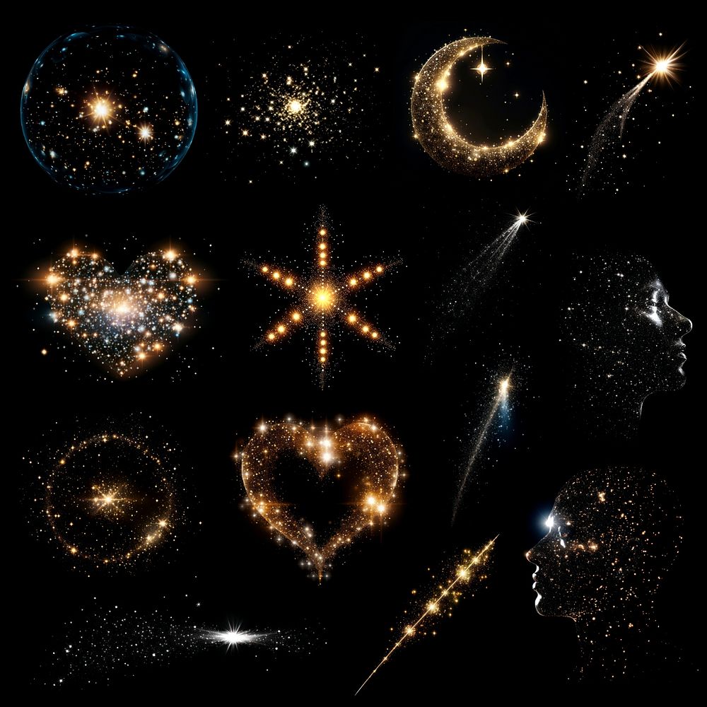 Editable starry glow design element | Premium Editable Design - rawpixel