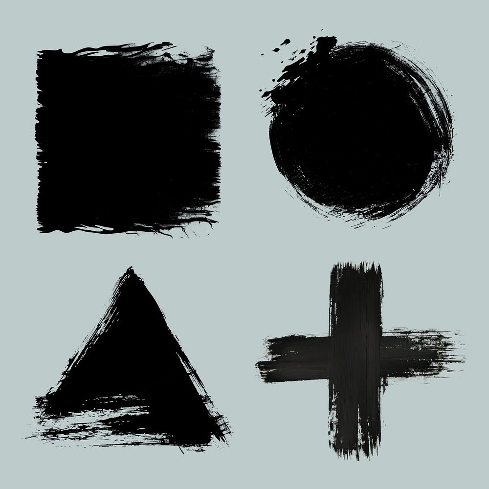 Editable abstract paint brush design | Premium Editable Design - rawpixel