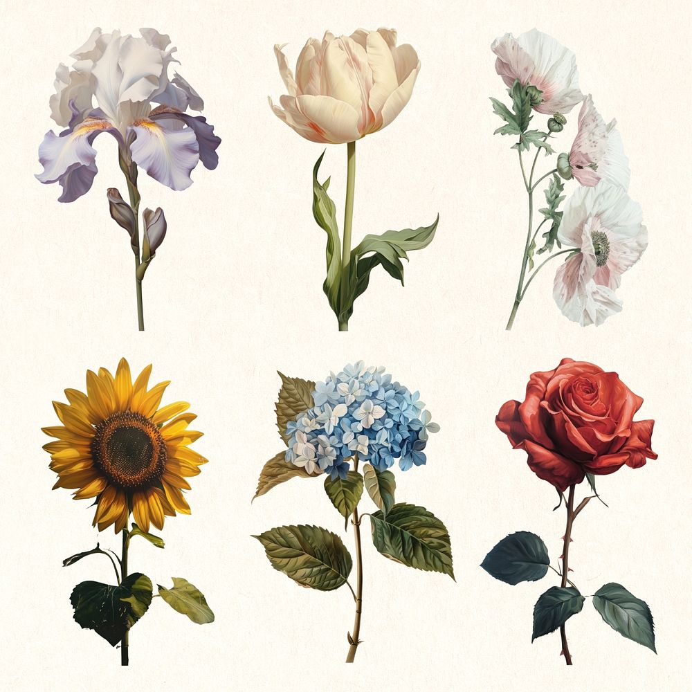 Editable vintage aesthetic flower design | Premium Editable Design ...