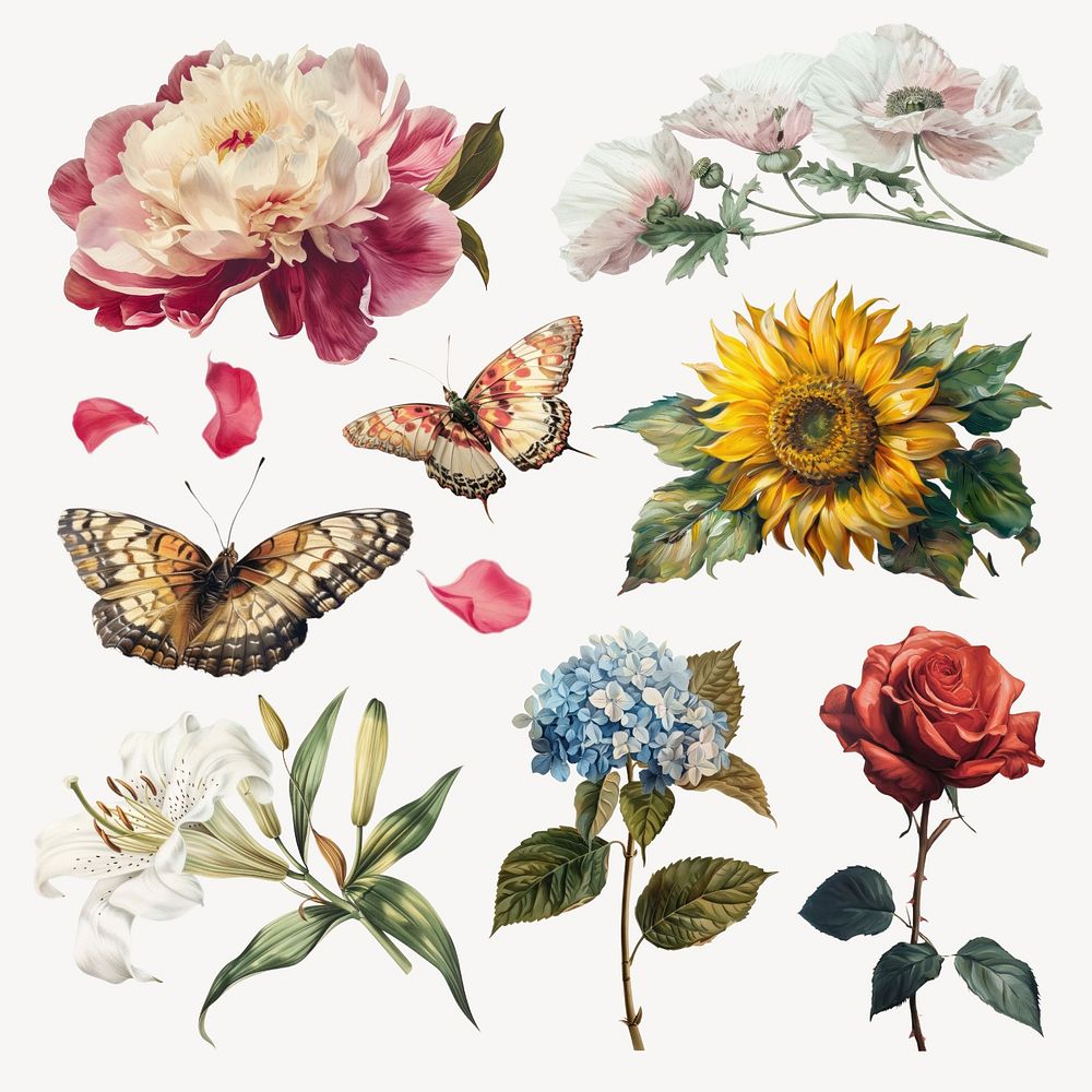 Editable vintage aesthetic flower design | Premium Editable Design ...