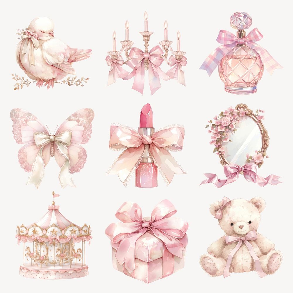 Editable Coquette pink feminine design | Premium Editable Design - rawpixel