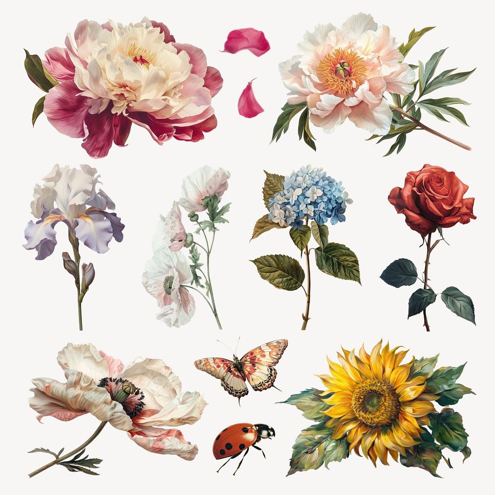 Editable vintage aesthetic flower design | Premium Editable Design ...