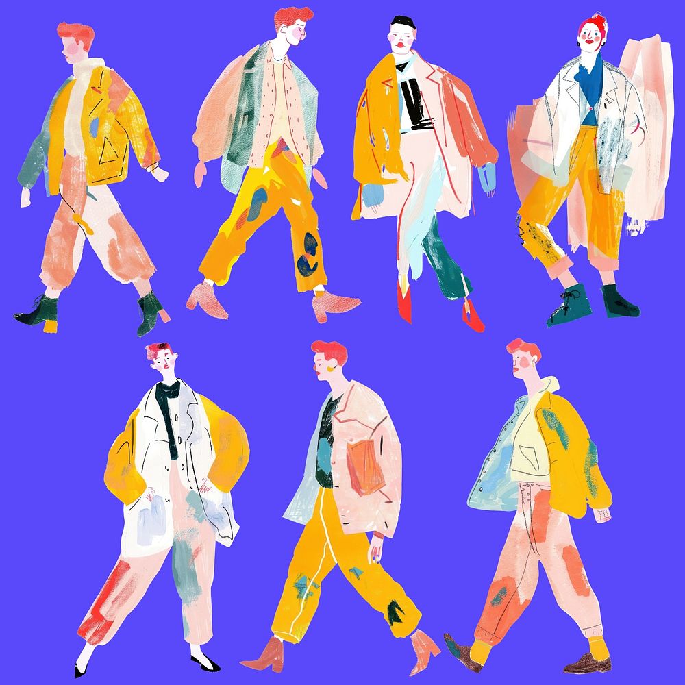 Editable cute minimalist character design | Premium Editable Design ...