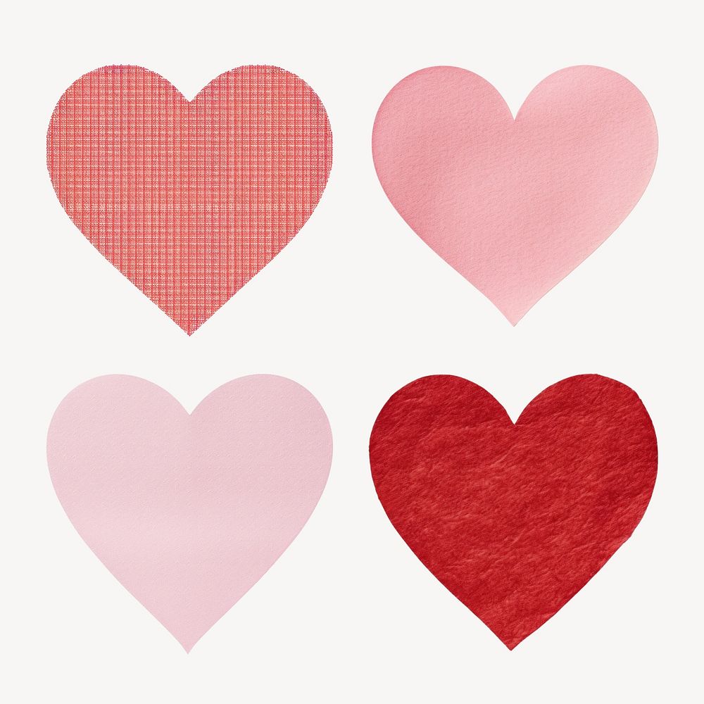 Editable cute paper heart design | Premium Editable Design - rawpixel