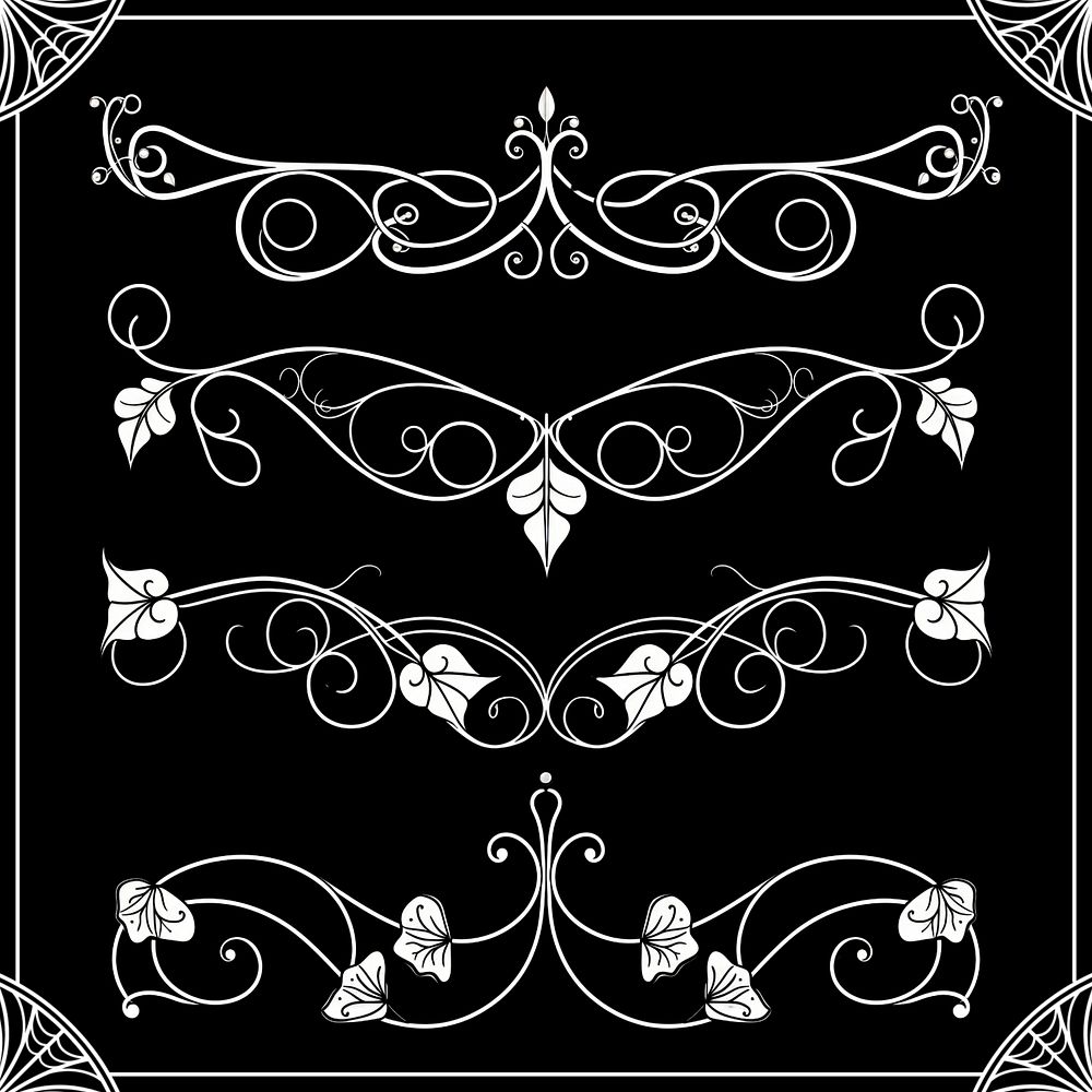 Editable vintage ivy leaves divider | Premium Editable Design - rawpixel