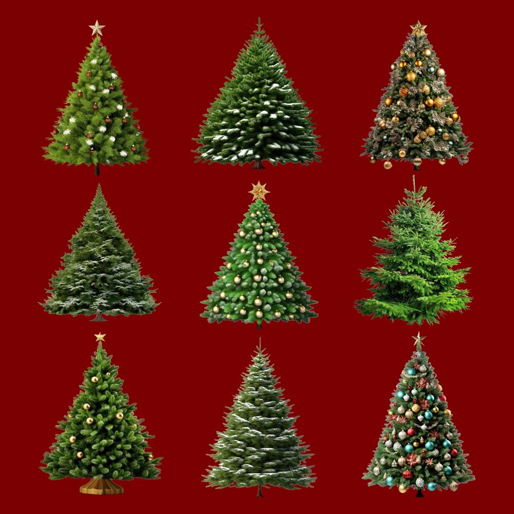 Editable Christmas tree design element | Premium Editable Design - rawpixel