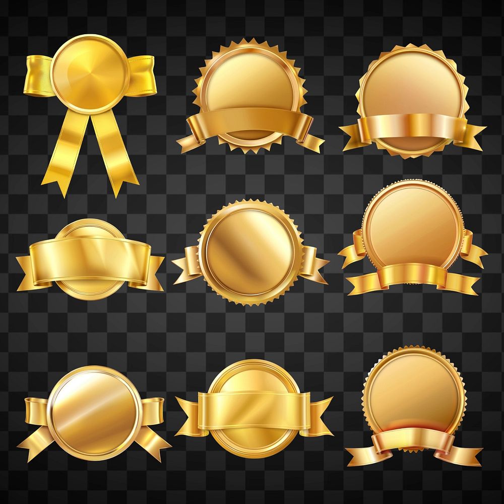 Editable gold ribbon award badge | Premium Editable Design - rawpixel