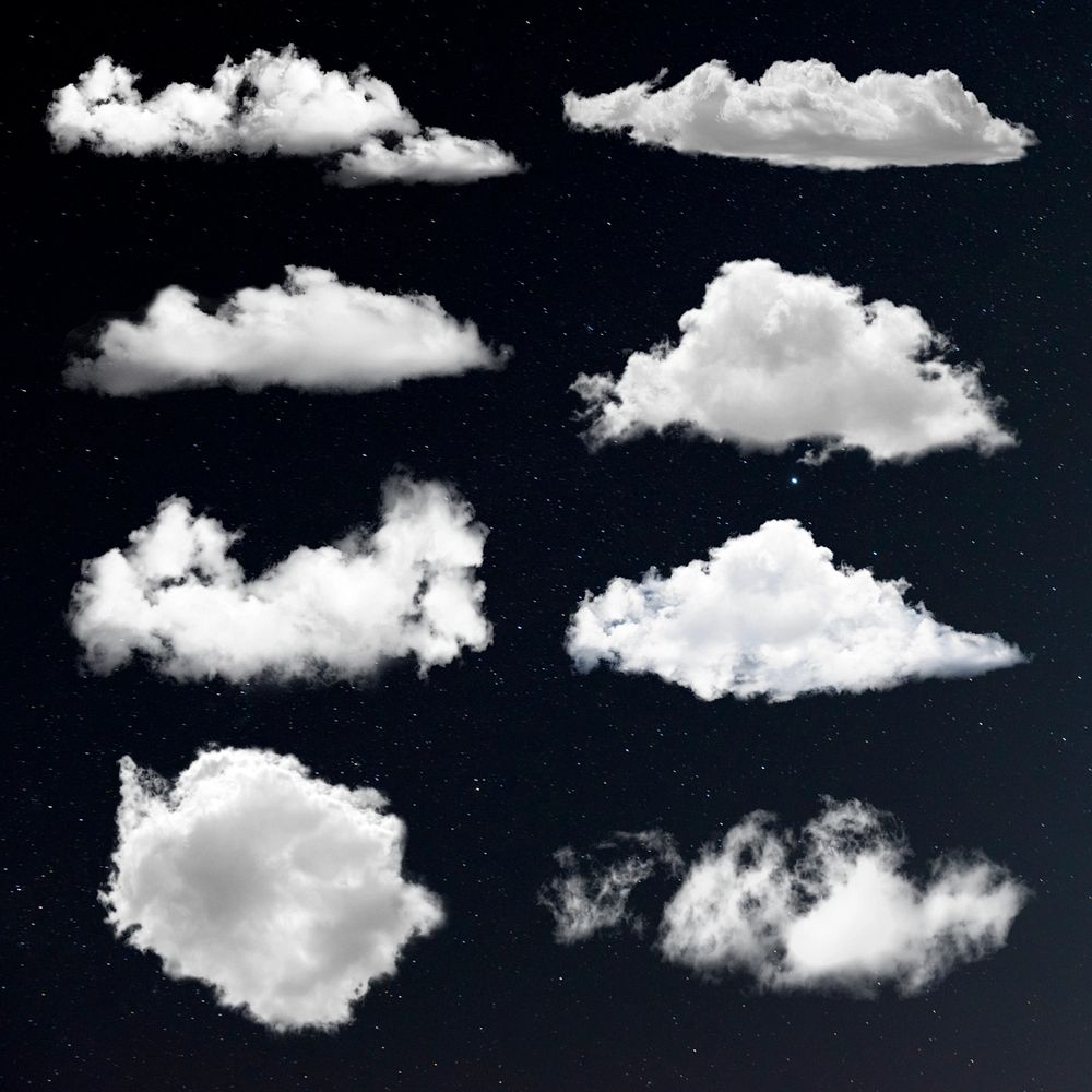 Editable white cloud design element | Premium Editable Design - rawpixel