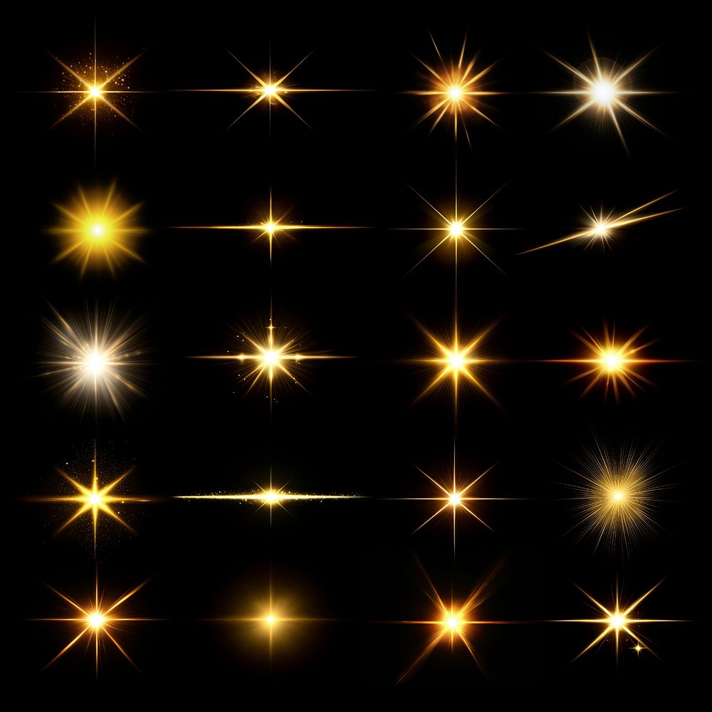 Editable Golden star light effect | Premium Editable Design - rawpixel