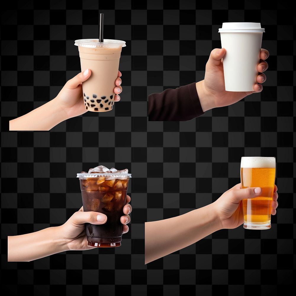 Editable Hand holding cups design | Premium Editable Design - rawpixel