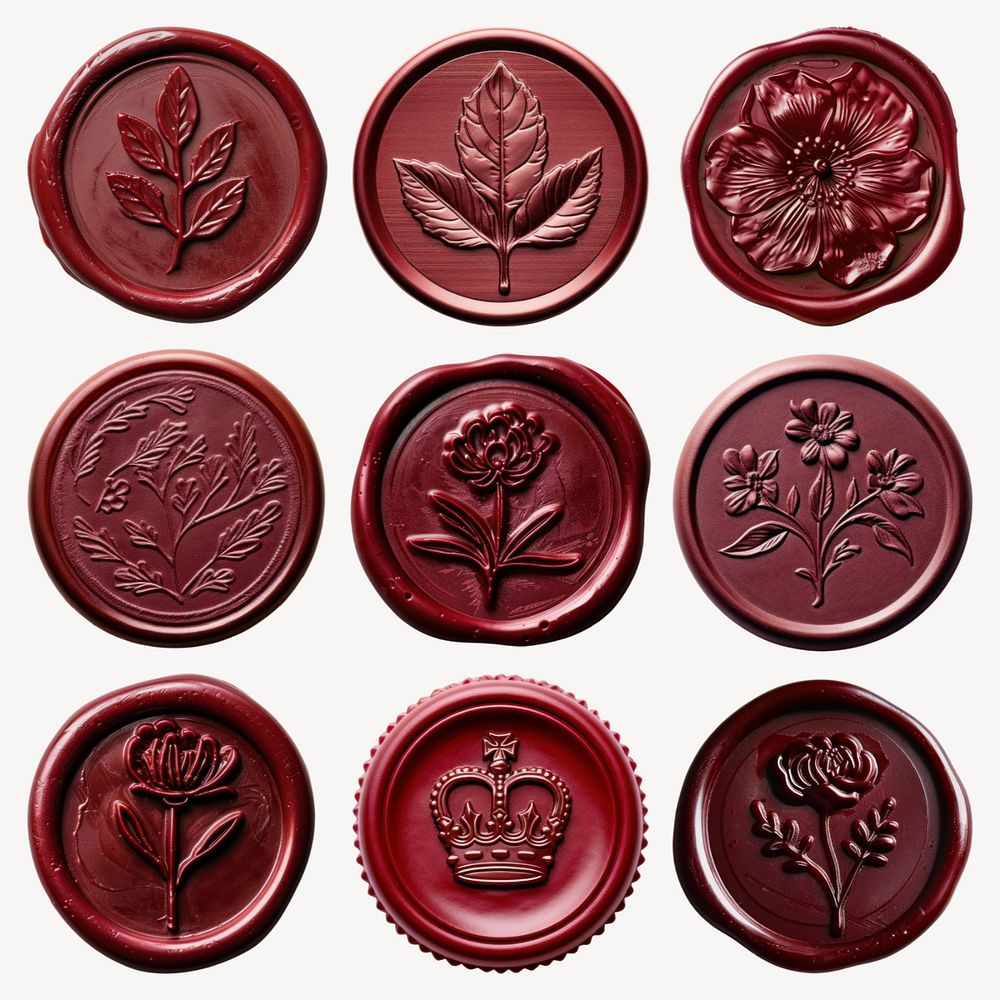 Editable red wax seal stamp | Premium Editable Design - rawpixel