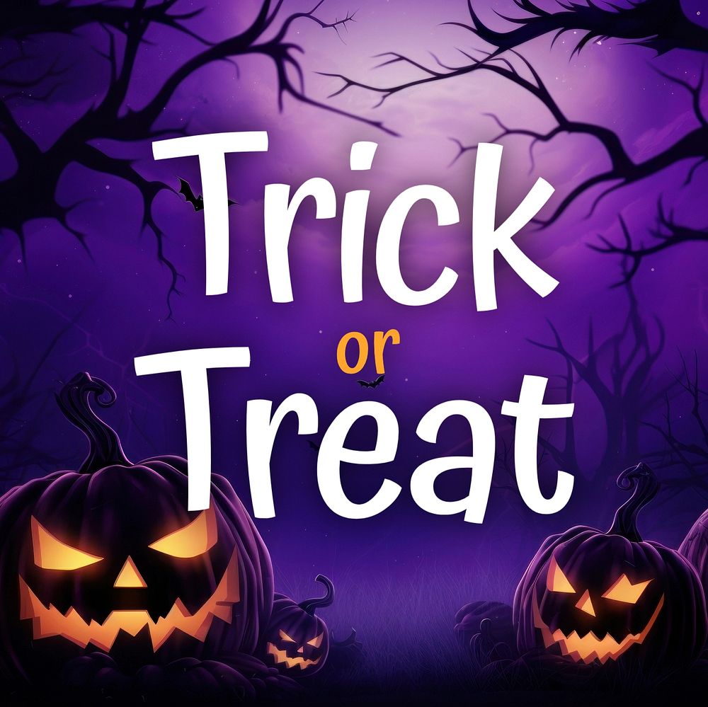 Trick or treat Facebook post | Premium Editable Template - rawpixel