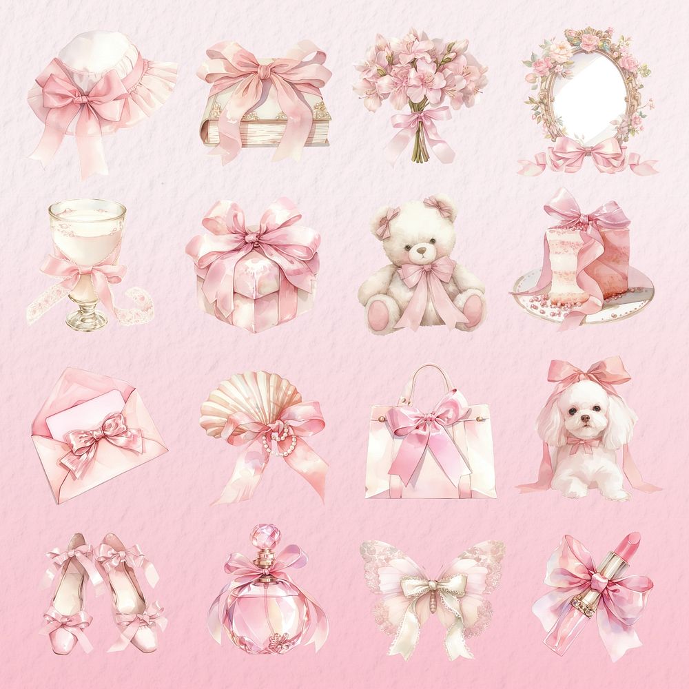 Editable pink coquette design element | Premium Editable Design - rawpixel