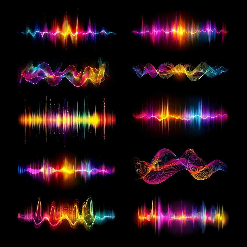 Editable sound wave light effect | Premium Editable Design - rawpixel