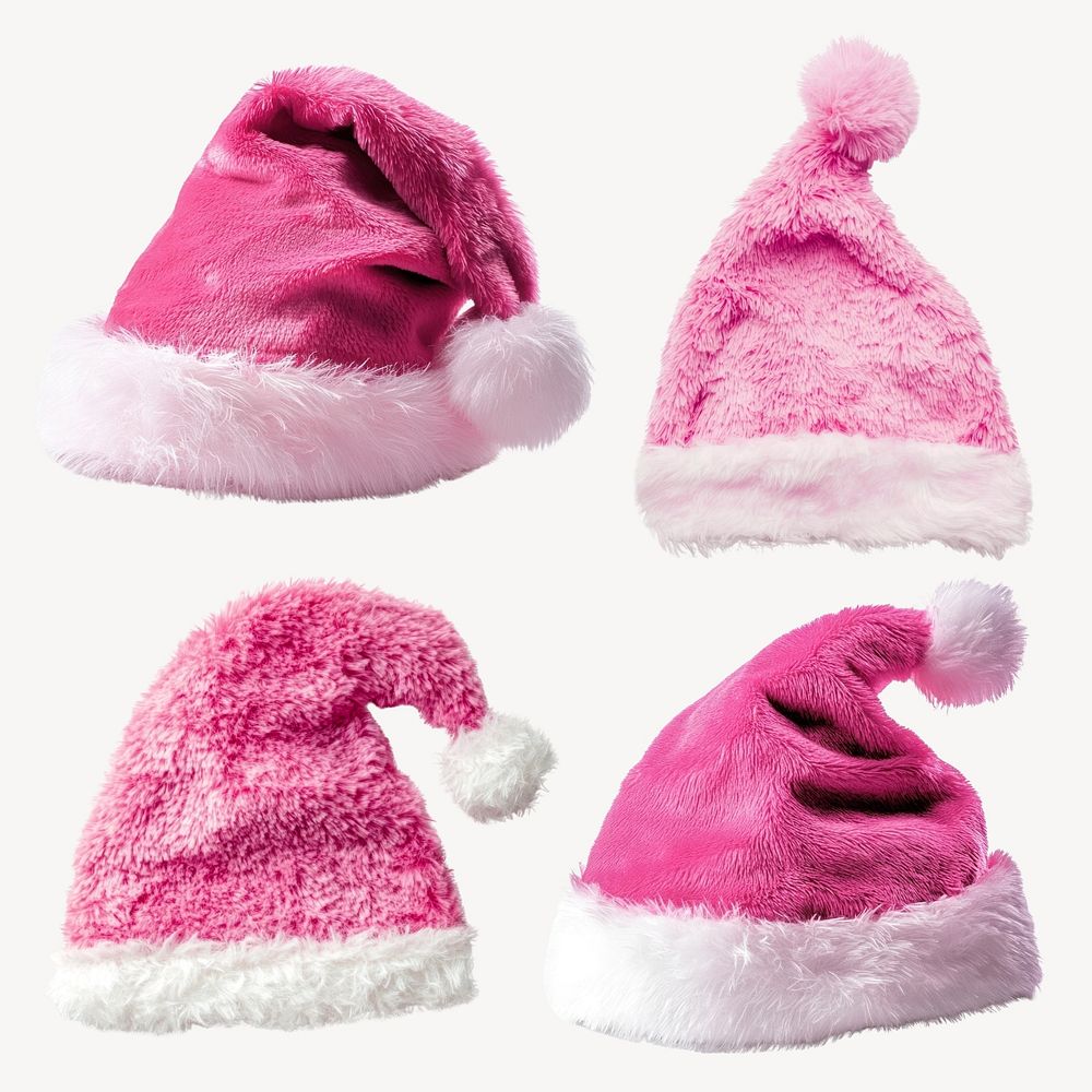 Editable pink Santa hat design | Premium Editable Design - rawpixel