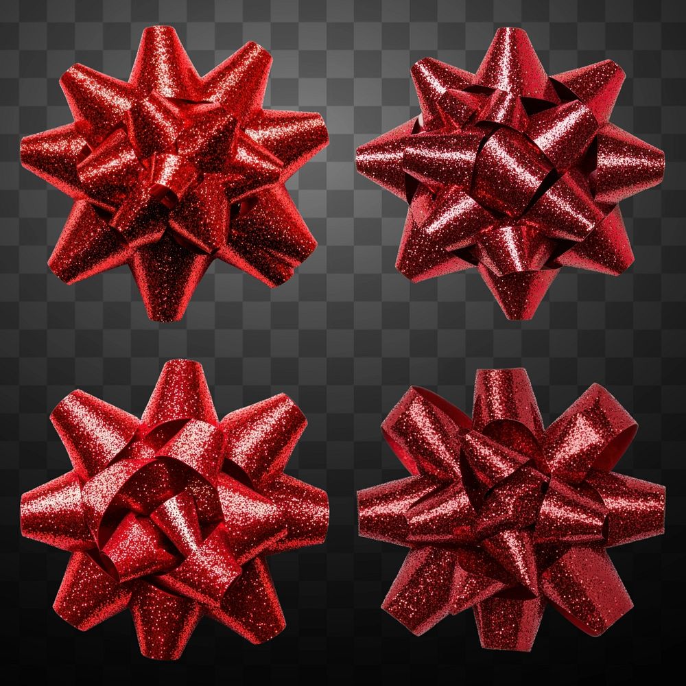 Red gift bow design element | Premium Editable Design - rawpixel