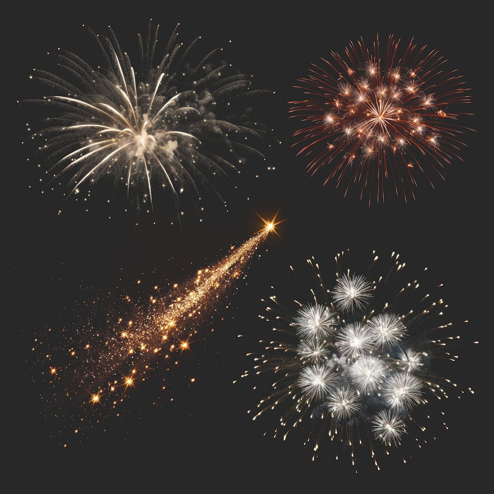 Firework celebration design element set, | Premium Editable Design ...