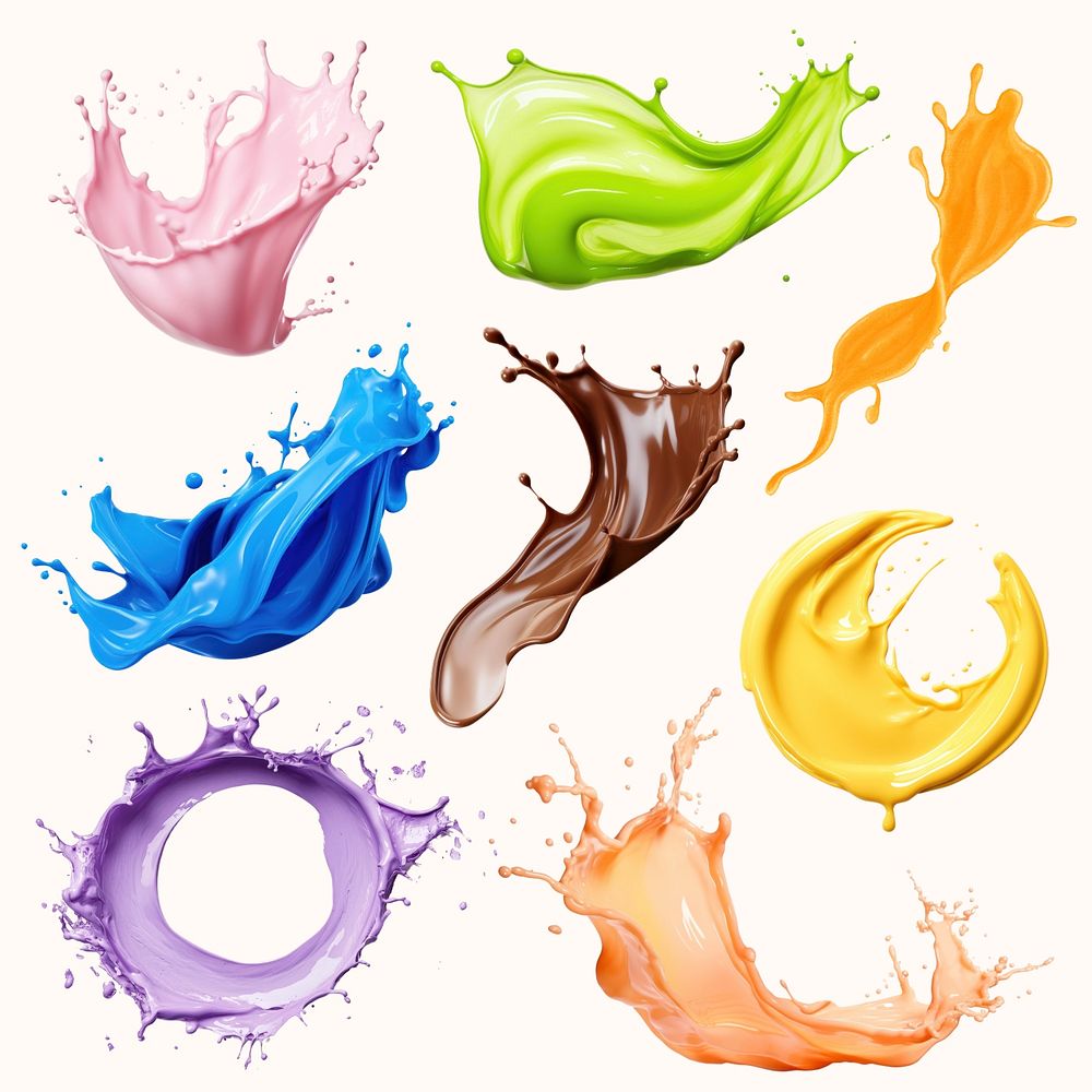 Liquid color splash design element | Premium Editable Design - rawpixel