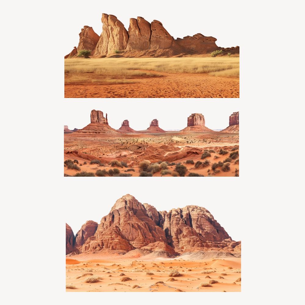 Dessert border landscape design element | Premium Editable Design ...