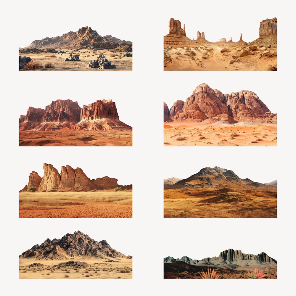 Dessert border landscape design element | Premium Editable Design ...