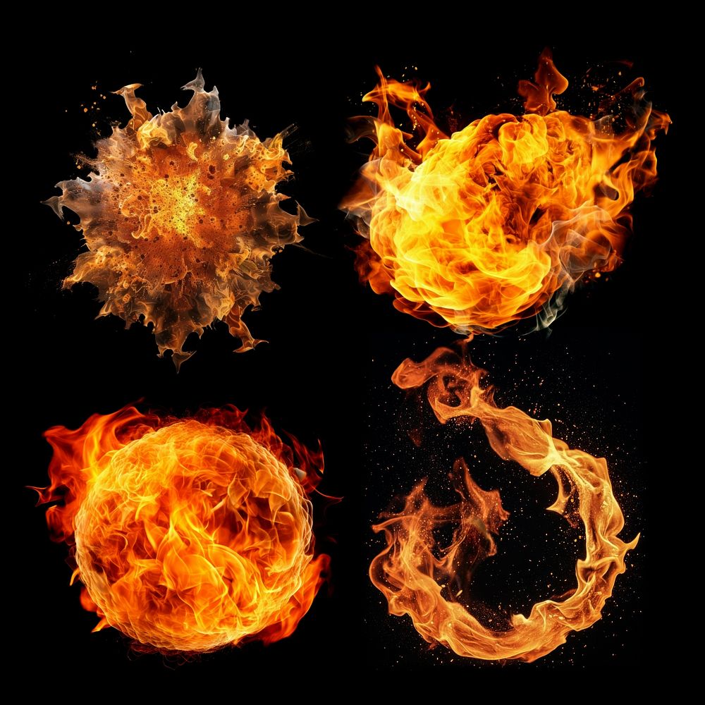 Flame design element set, editable | Premium Editable Design - rawpixel