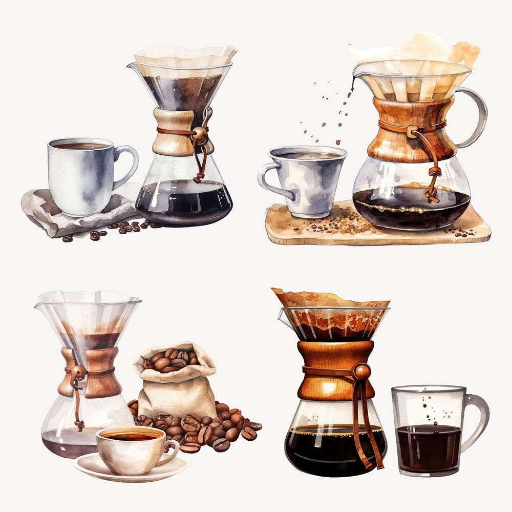 Watercolor drip coffee design element | Premium Editable Design - rawpixel