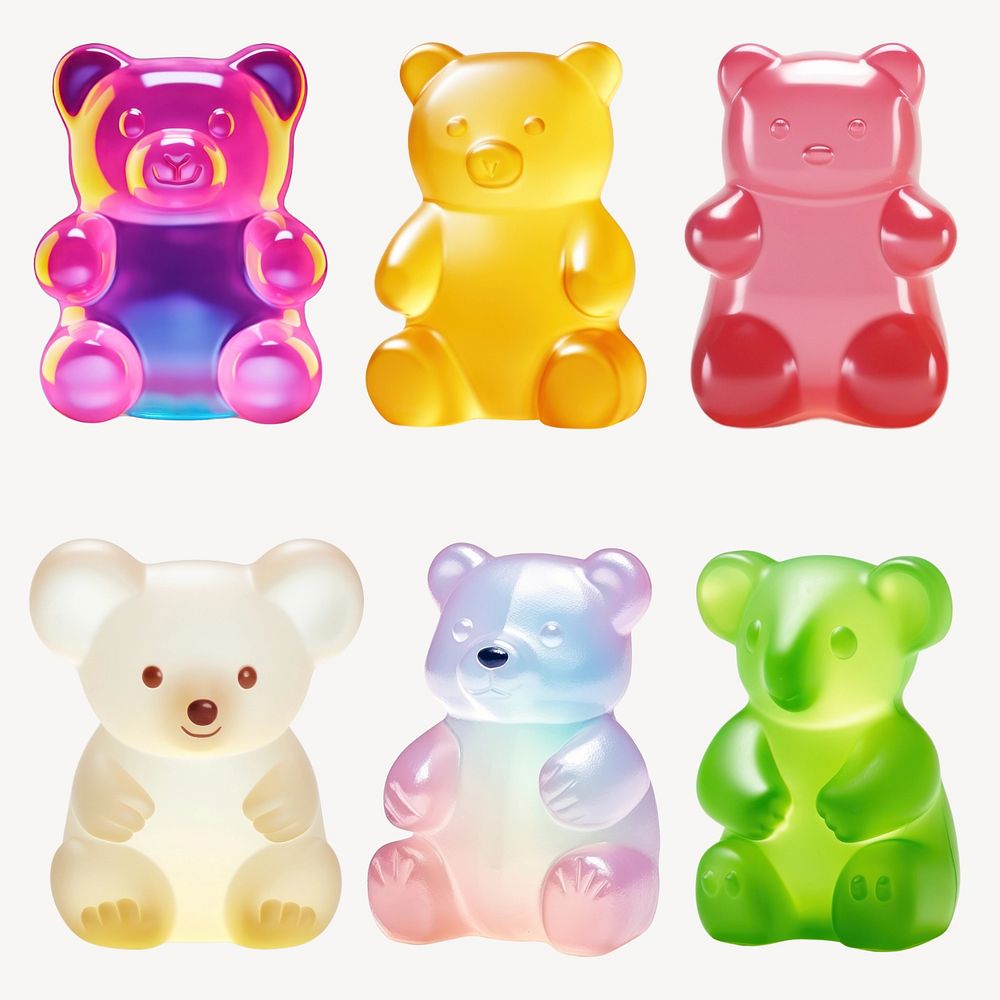 3D candy shaped jelly design | Premium Editable Design - rawpixel