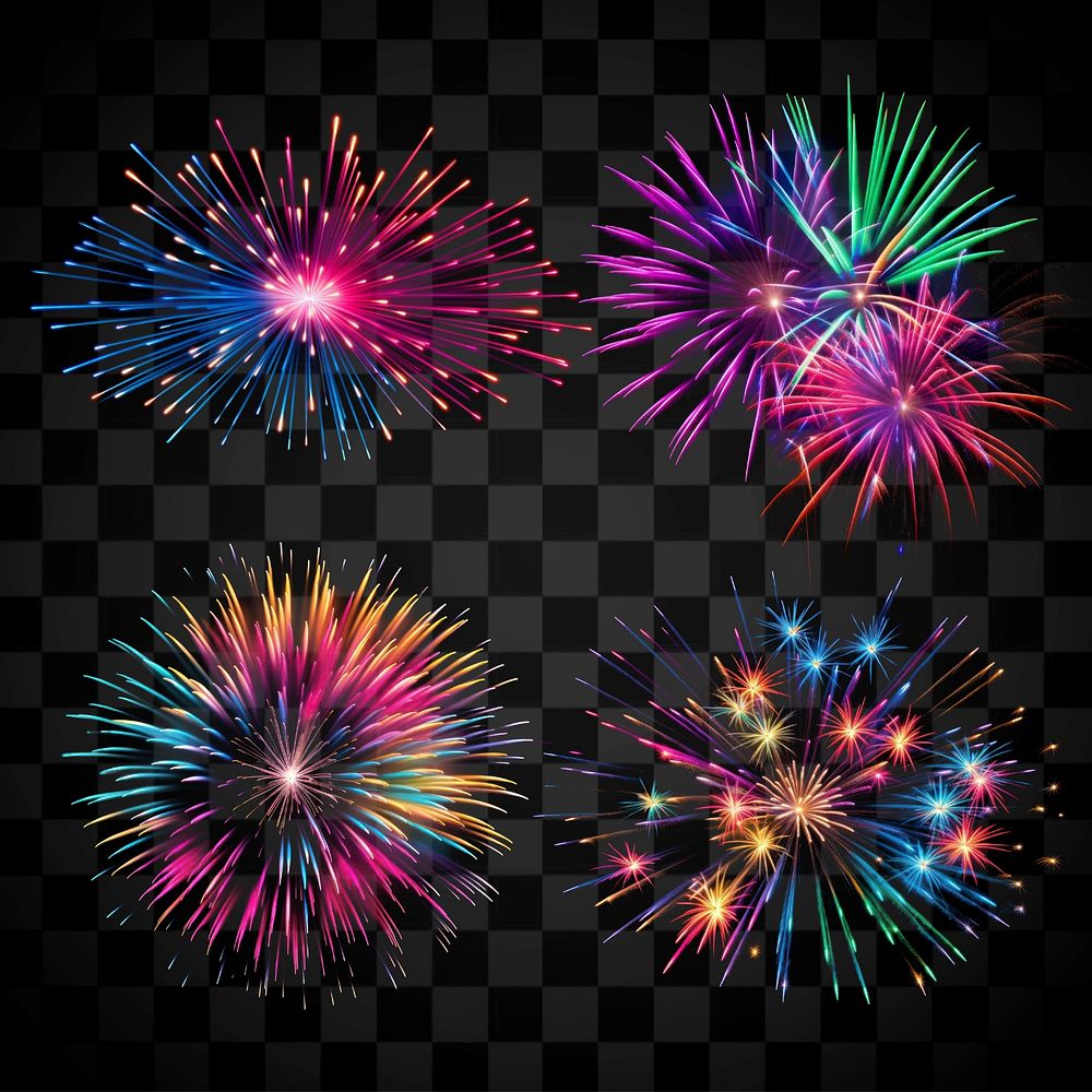 Firework celebration design element set, | Premium Editable Design ...