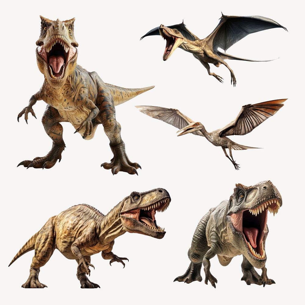 Dinosaurs design element set, editable | Premium Editable Design - rawpixel