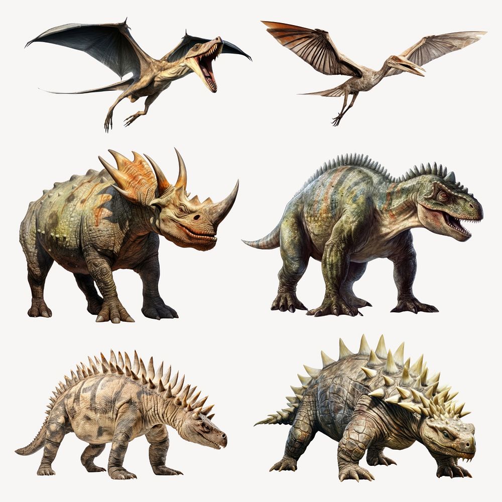 Dinosaurs design element set, editable | Premium Editable Design - rawpixel