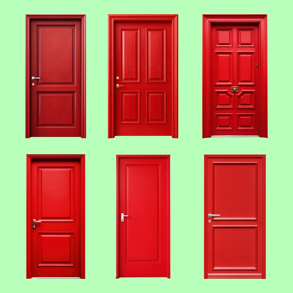 \door architecture design element set, | Premium Editable Design - rawpixel