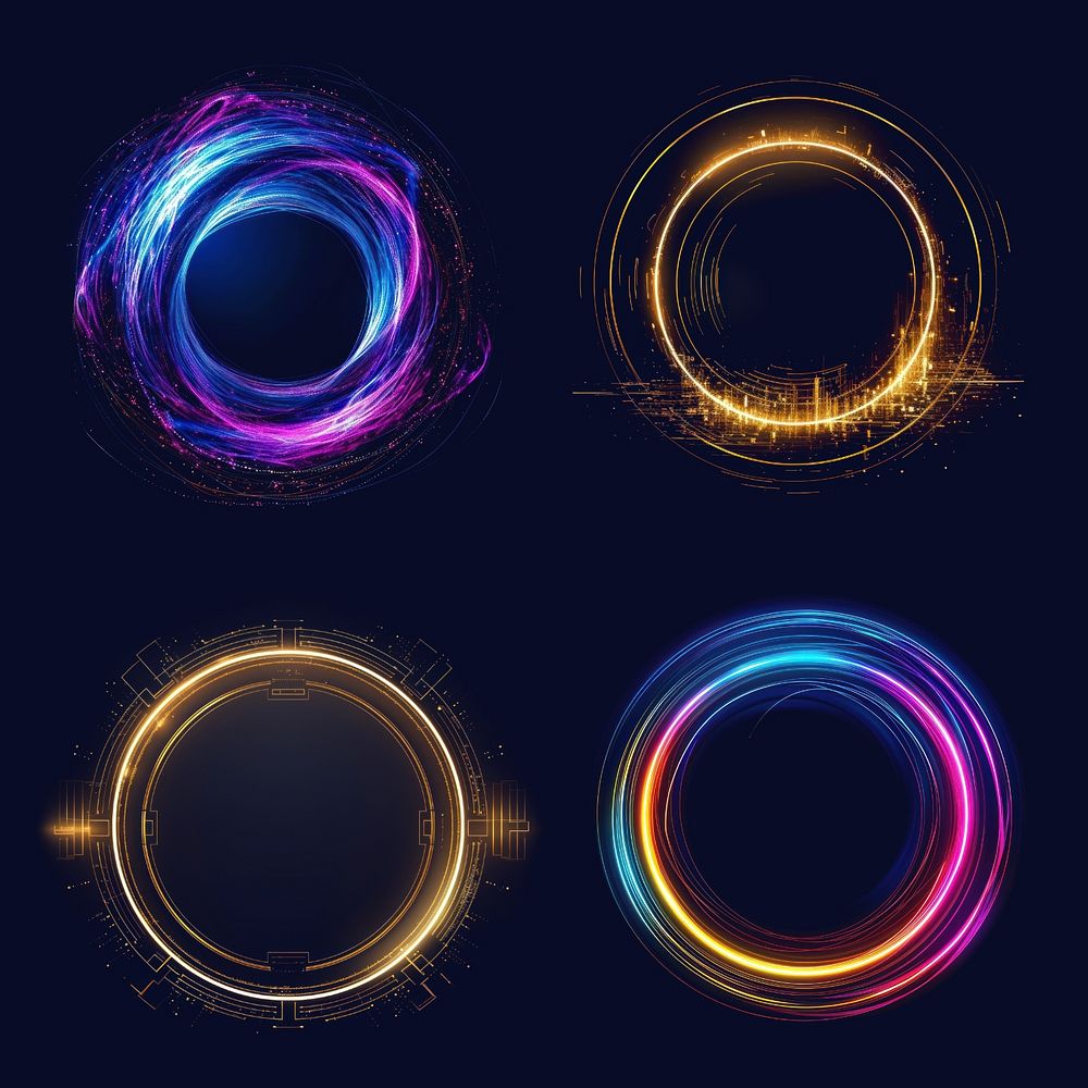 Circle glow effect design element | Premium Editable Design - rawpixel