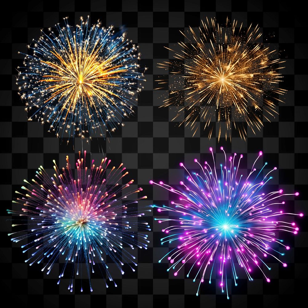 Firework celebration design element set, | Premium Editable Design ...
